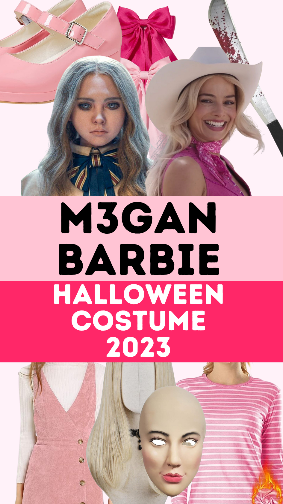 Halloween Costumes Ideas: M3GAN + BARBIE Costume Crossover; DIY Costume ...